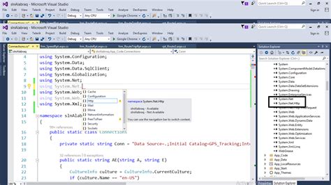Using Namespace System