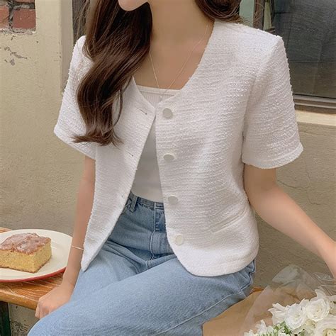 베니토 Made 샌드 트위드 자켓 여름데일리여름자켓반팔자켓반팔트위드하객룩격식룩오피스룩