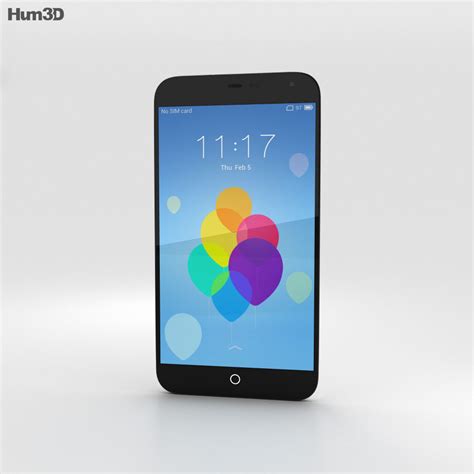 Meizu Mx3 Blackbranco Modelo 3d Baixar Telefone No