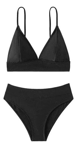 Traje De Baño Bikini Con Tirantes Finos Para Mujer Meses Sin Interés