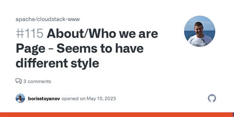 Aboutwho We Are Page Seems To Have Different Style · Issue 115