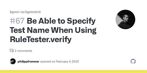 be able to specify test name when using ruletester verify · issue 67