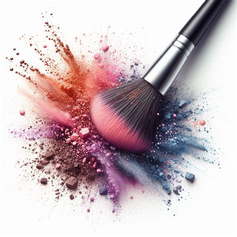 Premium Psd Cosmetic Makeup Brush Splash