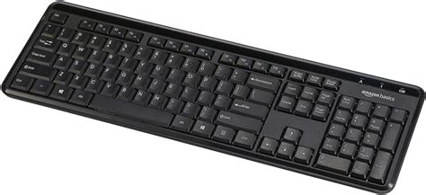 Amazon Com Amazon Basics Modern Wireless Keyboard With Numeric Keypad Compact US Layout