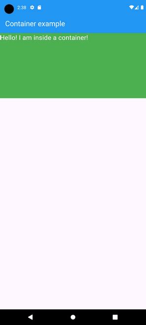 Container Class In Flutter Geeksforgeeks