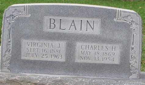 Charles Hamner Blain 1869 1954 Find A Grave Memorial