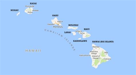 Hawaiian Island Names