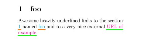 hyperref getting href link formatting to look like html links tex