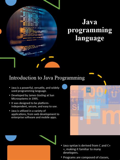 java presentation pdf java programming language java virtual