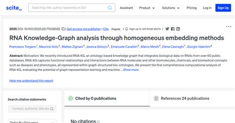 Rna Knowledge Graph Analysis Through Homogeneous Embedding Methods