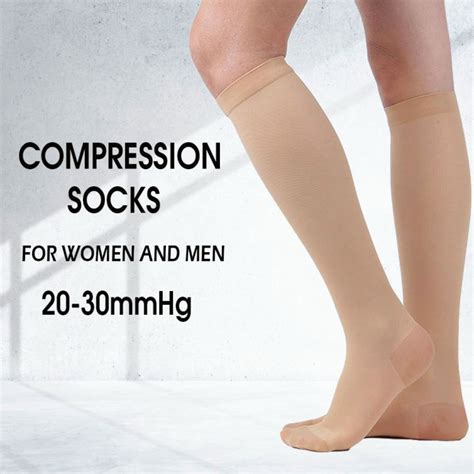 Md 20 30 Mmhg Medical Compression Socks For Men And Women Opaque Knee