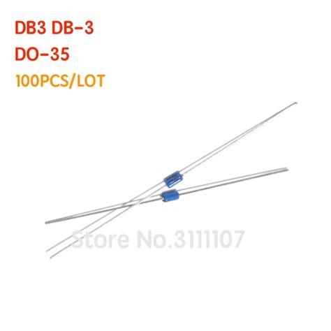 100PCS LOT DB3 DB 3 Diac Trigger Diodes DO 35 DO 2 Vicedeal