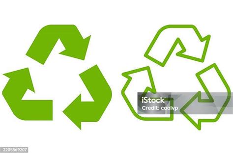 녹색 재활용 아이콘은 흰색 배경에 고립 된 두 가지 스타일로 설정됩니다 재사용 아이콘 폐기물 재활용 기호 벡터 0명에 대한 스톡 벡터 아트 및 기타 이미지 Istock