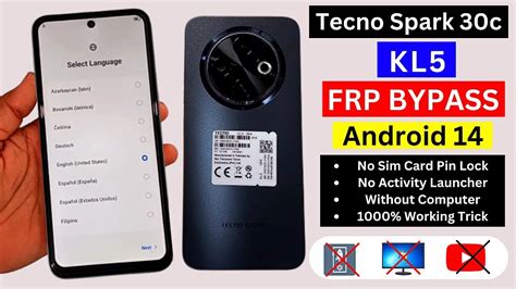Tecno Spark 30c Frp Bypass Android 14 New Trick 2025 Tecno KL5 Google Account Bypass Without