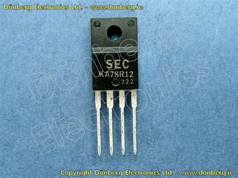 Semiconductor: KA78R12 (KA 78R12) - 12VOLT VOLTAGE REGULTOR INSULATED ...