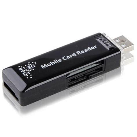 Mobile USB All In One Card Reader Including Sim Card Reader Black Mwave Com Au