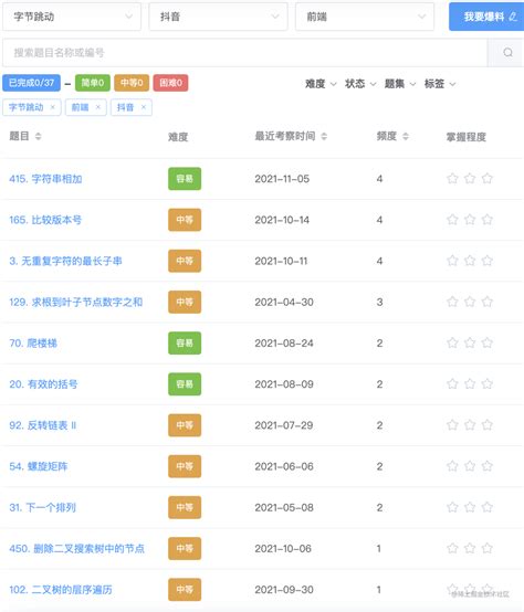 一个比肩leetcode的面试刷题网站 Csdn博客