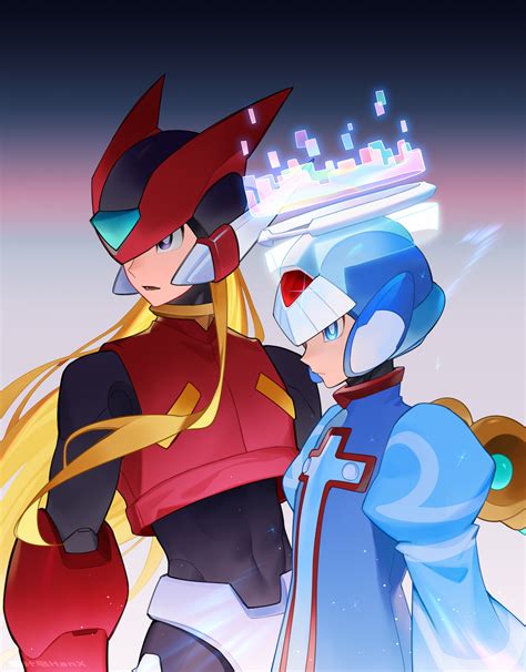 Zero X Zeroz And Cyber Elf X Mega Man And 1 More Drawn By