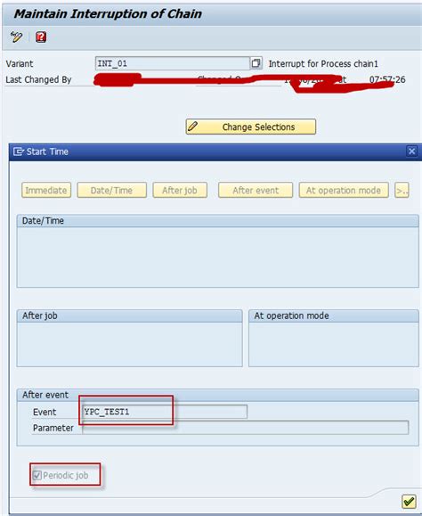 Interrupts And Events In A Process Chain Sap Community