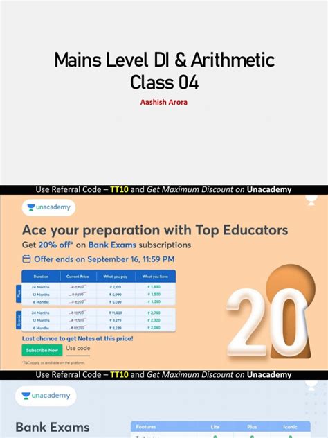 Mains Level Di And Arithmetic Class 04 Pdf