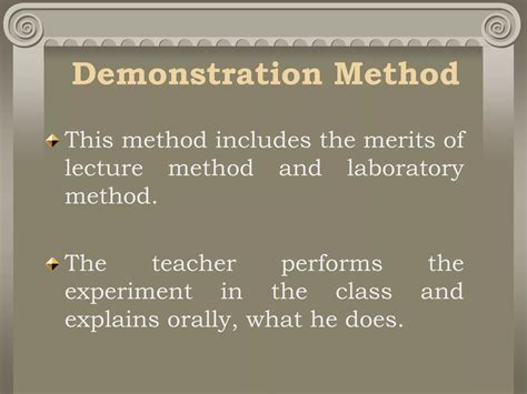 Methods Of Teaching Demonstration Method Ppsx
