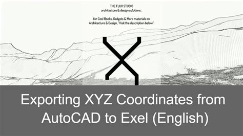Exporting Xyz Coordinates From Autocad To Exel English Youtube