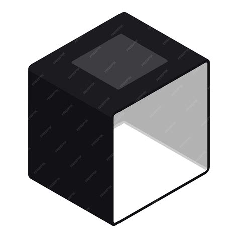 Premium Vector Photo Light Box Cube Icon Isometric Of Photo Light Box