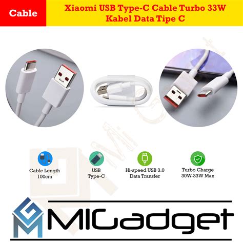 Xiaomi Mi USB Type C To Type C 150cm Cable Support 5A Mi Gadget Malang