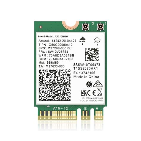 Mua Intel Wi Fi 6E AX210NGW 802 11AX 5400Mbps WiFi Card Bluetooth 5 3 WiFi Module For Laptops