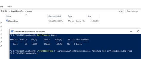 dumping lsass without mimikatz red team notes