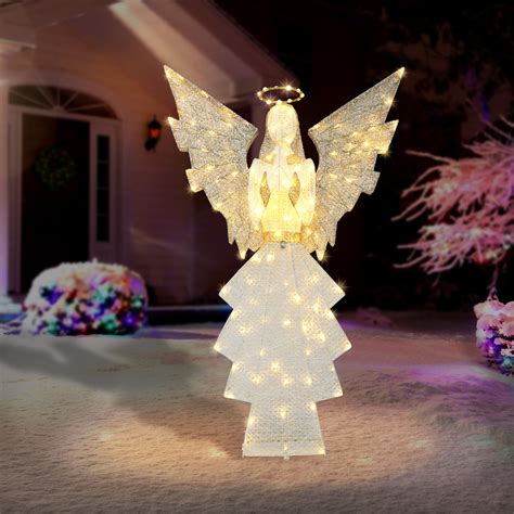 Outdoor Lighted Angel Display