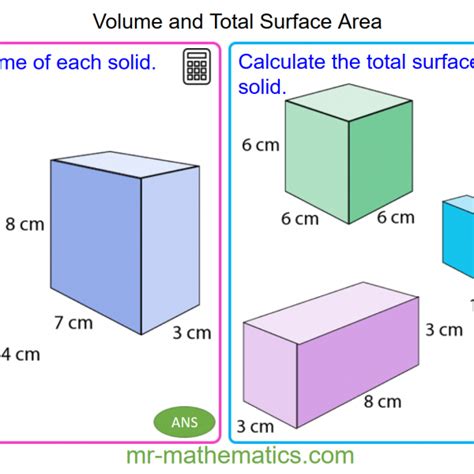 Revising Volume And Surface Area Of Cuboids Mr Mathematics