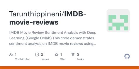 GitHub Tarunthippineni IMDB Movie Reviews IMDB Movie Review Sentiment Analysis With Deep