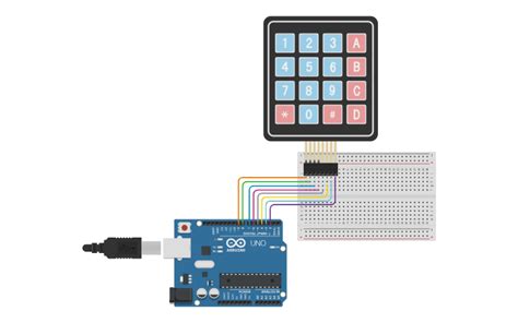 Circuit Design 23akeypad 4x4 Tinkercad Circuit Design 23akeypad 4x4 Tinkercad