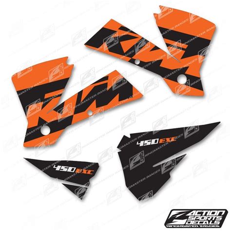 Ktm Exc 450 2004 Oem Replica Stickers Action Sports Decals