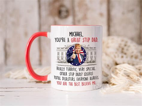 Step Dad Mug Personalized Step Dad T For Step Dad Coffee Mug Cup