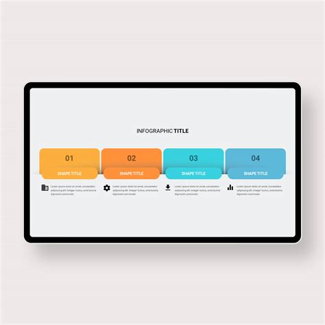 horizontal double box powerpoint templates powerpoint free