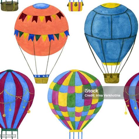 다채로운 풍선의 패턴입니다 흰색 바탕에 완벽 한 그림입니다 공예에 대한 스톡 벡터 아트 및 기타 이미지 공예 귀여운 노랑 Istock