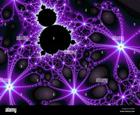 A Computer Generated Fractal Based On The Mandelbrot Set Stock Photo Alamy