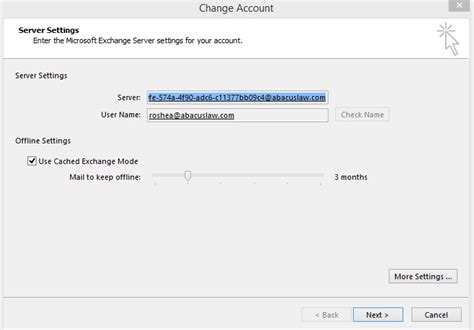How To Change Cache Settings In Outlook AbacusNext Client Services
