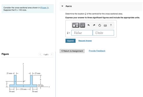 [solved] consider the cross sectional area shown in part