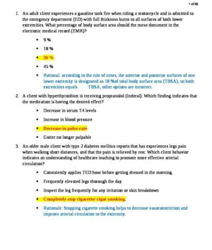 HESI PN Exit Exam V3 100 Questions With Answers StudyLast