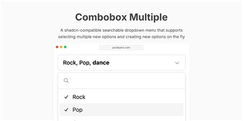 Combobox Multiple