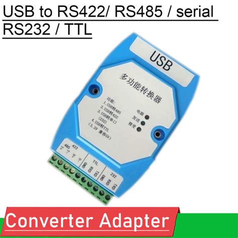 Usb เพื่อ Rs422 Rs485 Rs232อนุกรม Ttl 5โวลต์ 3 3โวลต์แยกแสง Ft232 Usb ถึง422 485 232มัลติฟังก