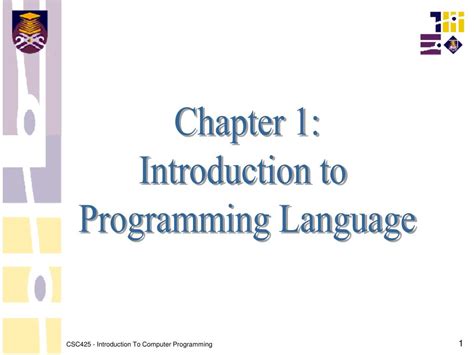 PPT Chapter Introduction To Programming Language PowerPoint Presentation ID