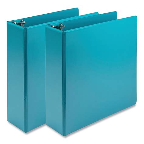 Samsill Earths Choice 3 3 Ring View Binders Teal 2 Pack Samu86877