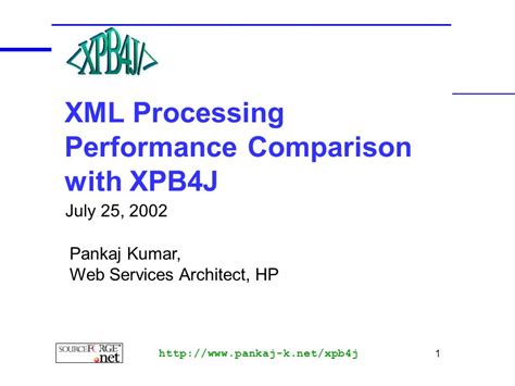1 xml processing performance comparison with xpb4j pankaj kumar web