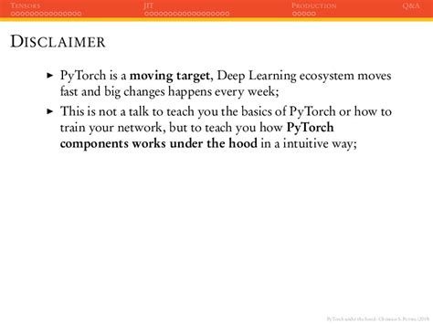 Pytorch Under The Hood Speaker Deck
