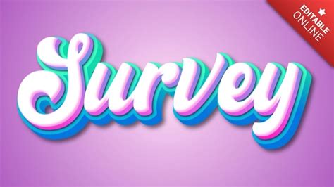 Survey Text Effect Generator