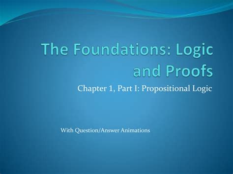 Proposition Logic In Discrete Structure Pdf